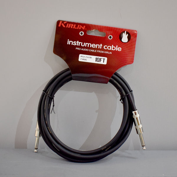 Kirlin Deluxe 10ft Straight To Straight Instrument Cable - Guitar Galleries